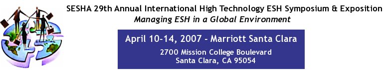 SESHA 29th Annual Symposium (2007) – SESHA